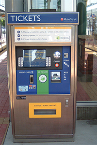 Ticket printing kiosks